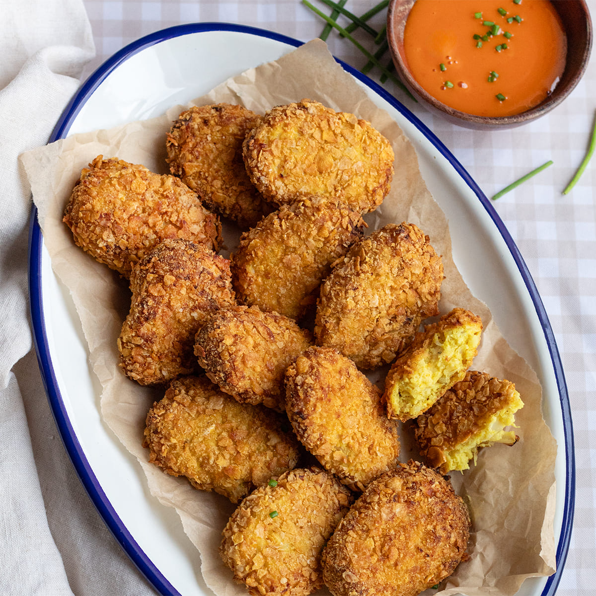 Nuggets de coliflor en Cecofry - Recetas Cecotec Mambo · Cecofry